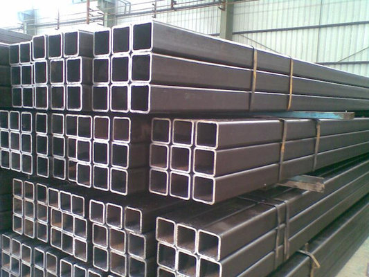 Structural Steel Hollow Sections Pipe / Tubes DIN2440 , GB BS3604 ERW Square Hot Rolled