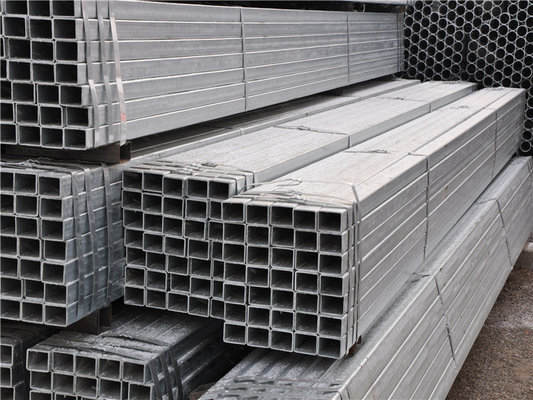 Rectangular Mid Carbon ERW Steel Pipe / Hot Rolled RHS ERW Tubes For Door And Window Decoration