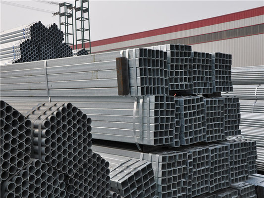 Rectangular Mid Carbon ERW Steel Pipe / Hot Rolled RHS ERW Tubes For Door And Window Decoration