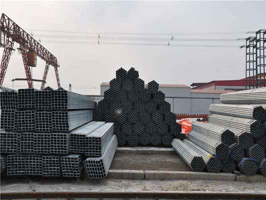 STK400 / 500 RHS Mid Carbon Electric Resistance Welded Pipes With Galvanized Or Black Oiled Painting