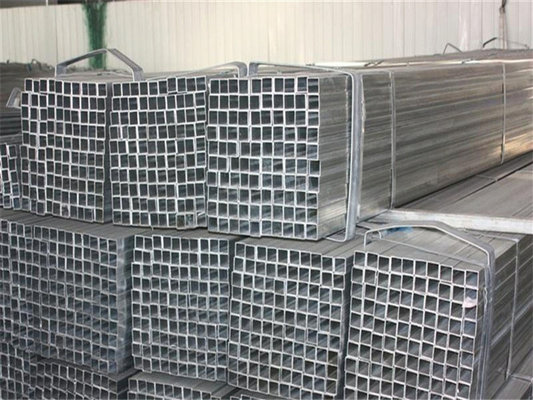 DIN EN10219 Steel Hollow Section / Hot Rolled RHS ERW Tubes For Door And Window Decoration