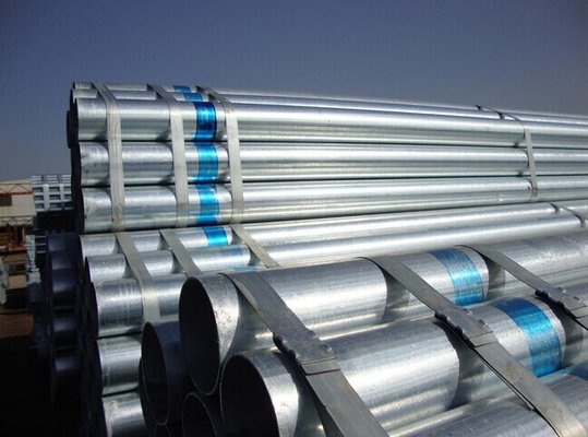 Longitudinally ERW Steel Pipe / Tube with Plain / Beveled Ending DIN JIS