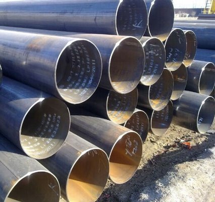 Spiral Structure Welded Steel Pipe Bevelled For Fluid Industrial
