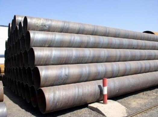 Spiral Structure Welded Steel Pipe Bevelled For Fluid Industrial