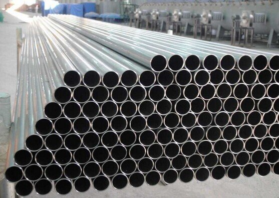 Black Bright Welded Steel Pipe For Furniture , Round oil tubing