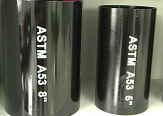 ASTM A53 8 inch Black welded stainless steel pipes Q195 / Q235 / Q345