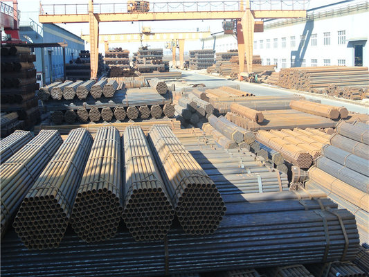 SS41 A36 A35 ERW Welded Steel Pipe 6 Inch / Thick Wall Round Steel Tube