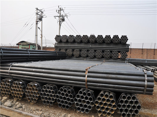SS41 A36 A35 ERW Welded Steel Pipe 6 Inch / Thick Wall Round Steel Tube