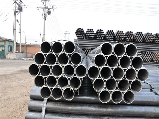 SS41 A36 A35 ERW Welded Steel Pipe 6 Inch / Thick Wall Round Steel Tube