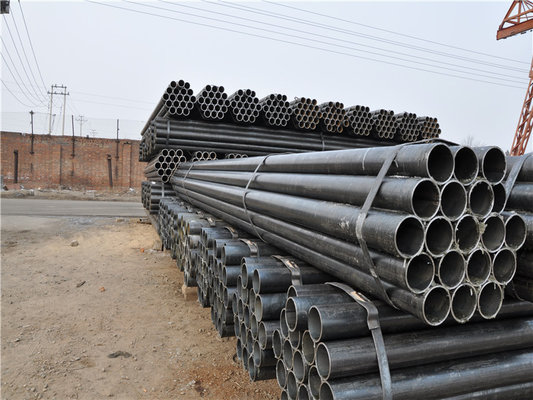 1 Inch To 3 Inch Black Mild Welded Steel Pipe , Large Diameter ERW Steel Tubing