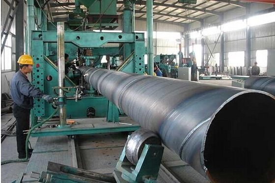Fluid Boiler Welded Steel Pipe Large Diameter 6mm -24mm Wall Thickness