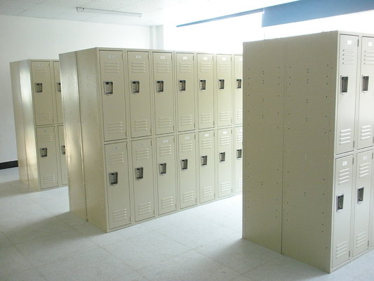 Standard Steel Sports Locker Cold Rolled Steel Sheet , Metal Storage Lockers For 2 Person