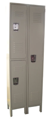 Standard Steel Sports Locker Cold Rolled Steel Sheet , Metal Storage Lockers For 2 Person