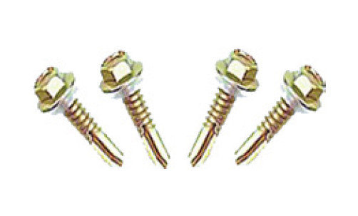 25mm long galvanized steel self drilling metal screws for thin steel plate / pipe