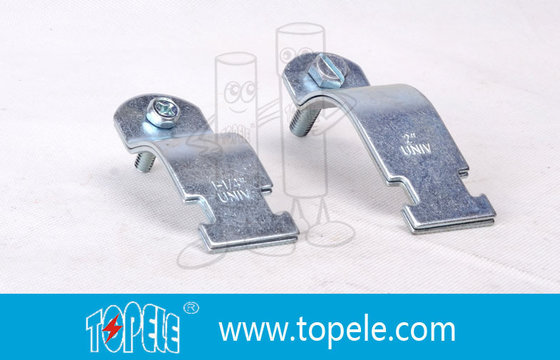 Unistrut Channel Galvanized Steel Pipe / Conduit Strut Clamps UL Standard