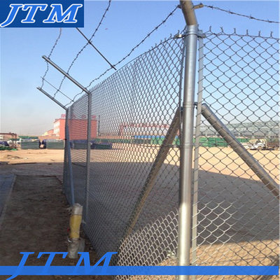 [China factory]Galvanized steel pipe chain link fence
