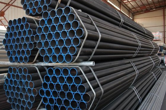 ASTM A53, BS1387, DIN2244 ERW Black / Galvanized / oil coated GB Welded Steel Pipes / Tube