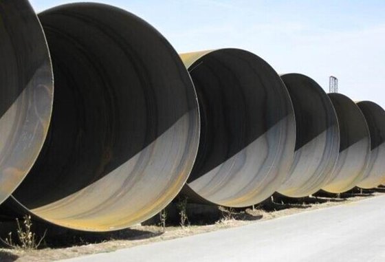 ASTM A53 / X42 / X65 / X70 PSL1 PSL2 SAW Spiral Carbon Welded Steel Pipe 5MM - 20MM