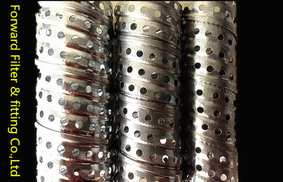 Perforated Steel Tube Locking Seam Filter Core For Filter Supporting