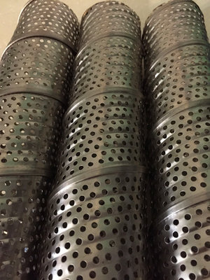 Perforated Steel Tube Locking Seam Filter Core For Filter Supporting