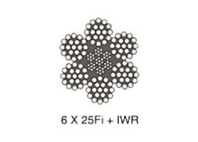 Parallel Laid Strand steel commercial wire rope 6 x 25 Filler Type