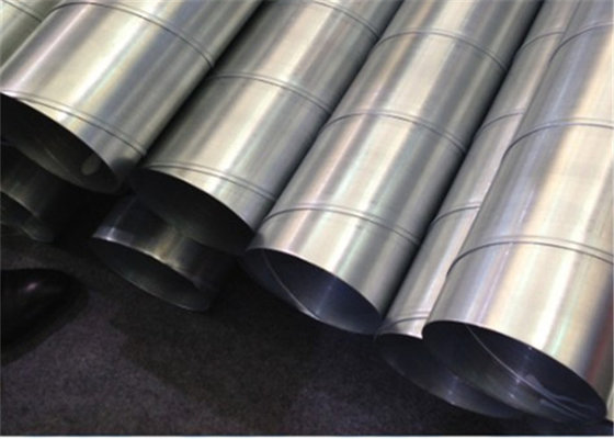 Galvanized Steel Spiral Tube Forming Machine , Spiral Round Duct Making Machine