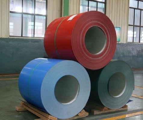 Automobile industry red / blue Colour Coated Steel Coil GB / ASTM Standard