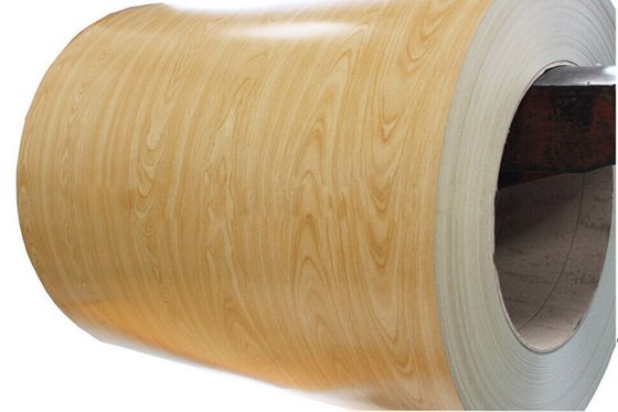 Waterproof Wooden Color Coated Steel Coil For window Sills , PPGI Steel Coil