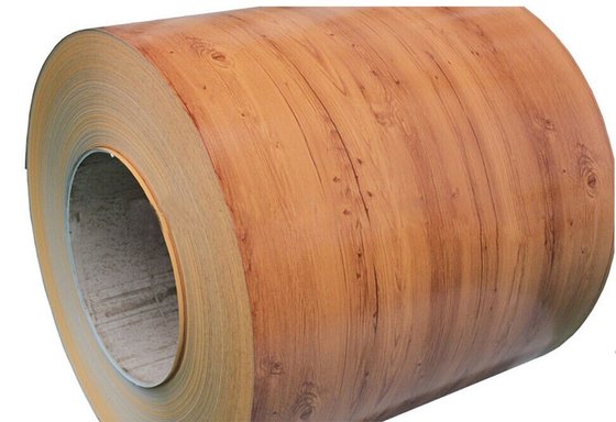 Waterproof Wooden Color Coated Steel Coil For window Sills , PPGI Steel Coil