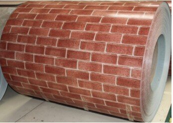 Beautiful Brick Pattern Color Coated Steel Coil Corrosion Resistance