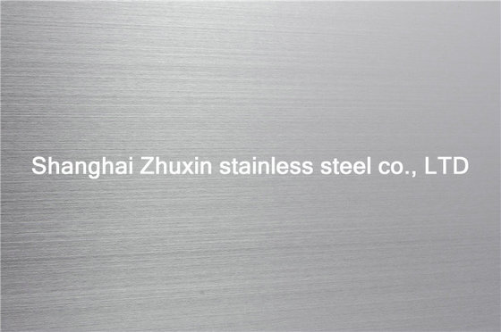 Golden 0Cr17Ni12Mo2 0.3mm Brushed Stainless Steel Sheet cold rolled for chemical / petroleum