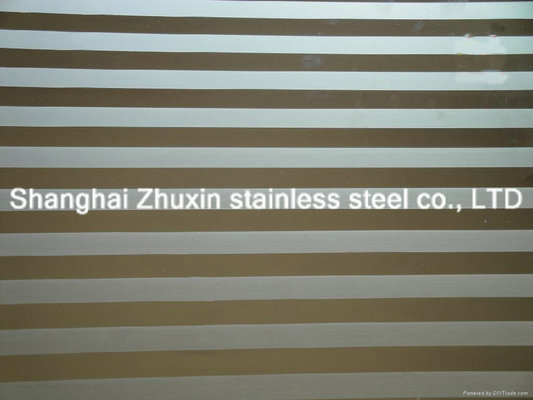 Embossed JIS GB Brushed Stainless Steel Sheet , 316 Stainless Steel decorative sheet