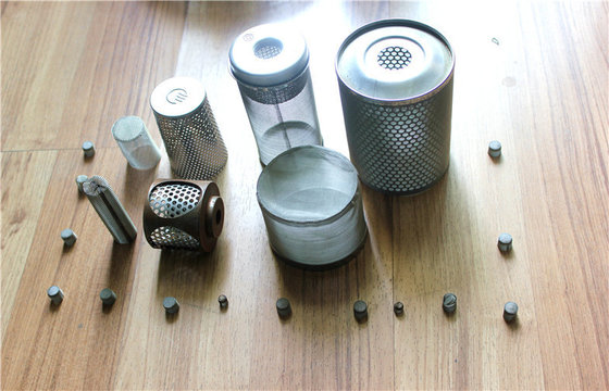 SUS 316L Stainless Steel Wire Mesh Tube Inner Filter Part 0.2mm Thick For food cover