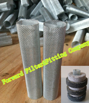 SUS 316L Stainless Steel Wire Mesh Tube Inner Filter Part 0.2mm Thick For food cover