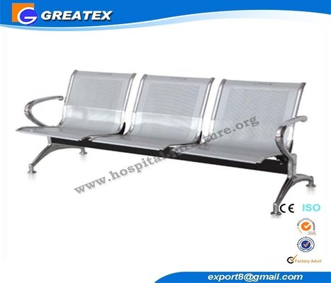 Stainless Steel Hospital Furniture Public Waiting Chair with 3 Seat