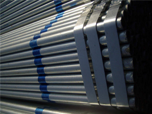 Natural Gas ERW Pre Galvanized Mild Steel Pipe / 20# 3 Inch Steel Tubing