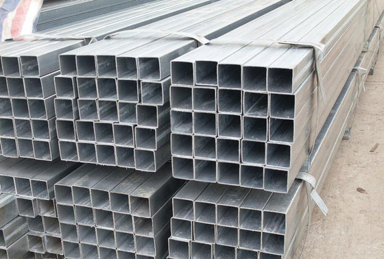 ASTM A53 / ASTM A500 Square Galvanized Carbon Steel Pipe Thick Wall BS1387