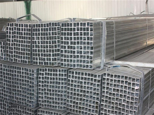 Hot Rolled ERW Galvanized Steel Pipe SS41 SS400 / Pre GI Structural Tubing