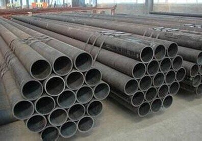 Black Bright Welded Steel Pipe For Furniture , Round oil tubing