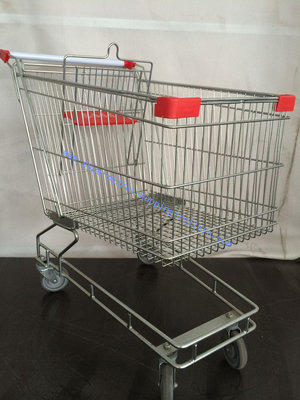 Large Volume Metal Steel Australia Shopping Cart Four Wheel with Child Seat