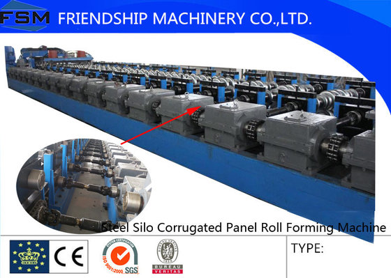 Cold Rolled Steel Silo Forming Machine , Corrugated Sheet Warehouse Machine