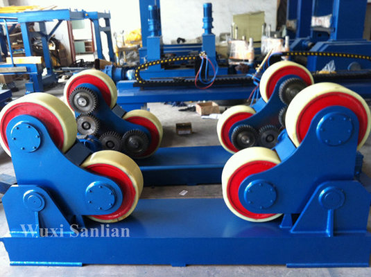 Customized Blue 40T Welding Turning Rolls / Self Aligning Rotators for Pipe
