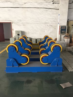 Coated PU Wheel Pipe Welding Rotator 110V - 600V With 50ton Capacity