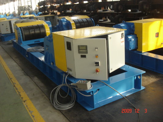 Double Drive 10Ton Bolt Adjustment Conventional Welding Turning Rollers With PU Wheels
