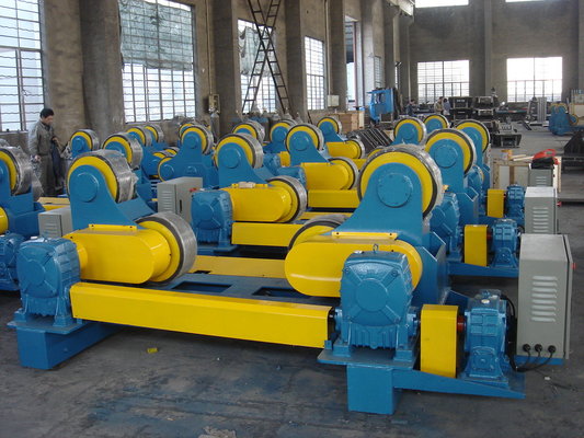 10 Ton Self - Aligning Welding Turning Rolls 0.1 -1 M / Min Wheel Speed