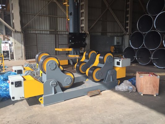 60T Loading Capacity Self Aligment Seam Welding Turning Rolls With VFD Rotary