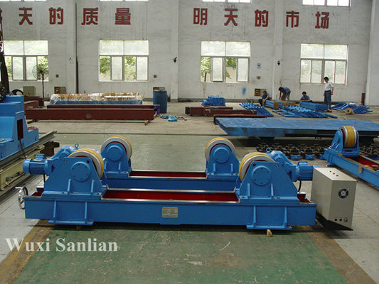 3KW automatische Pijp het Draaien Broodjes 40ton in Blauwe, Draadloze Lassenrotator