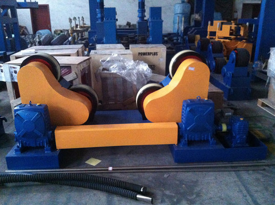 Self Aligning Pipe Turning Rollers Rubber Wheels Double Motors HGZ-150