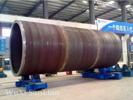 Custom Auto Welding Steel Pipe Turning Rollers Metal Wheels Double Motors
