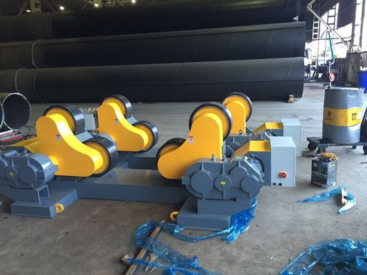 60 Ton Loading Capacity Tank Turning Rolls Drive By 4KW Motor Power For Automatic Welding